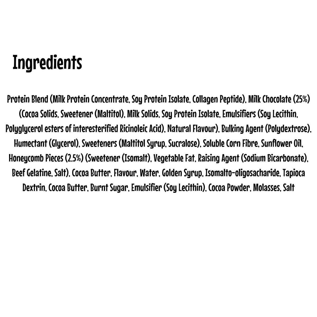 BSC Soft Protein Bar Violet Crumble Caramel Honeycomb 55g x 12 Bars ...