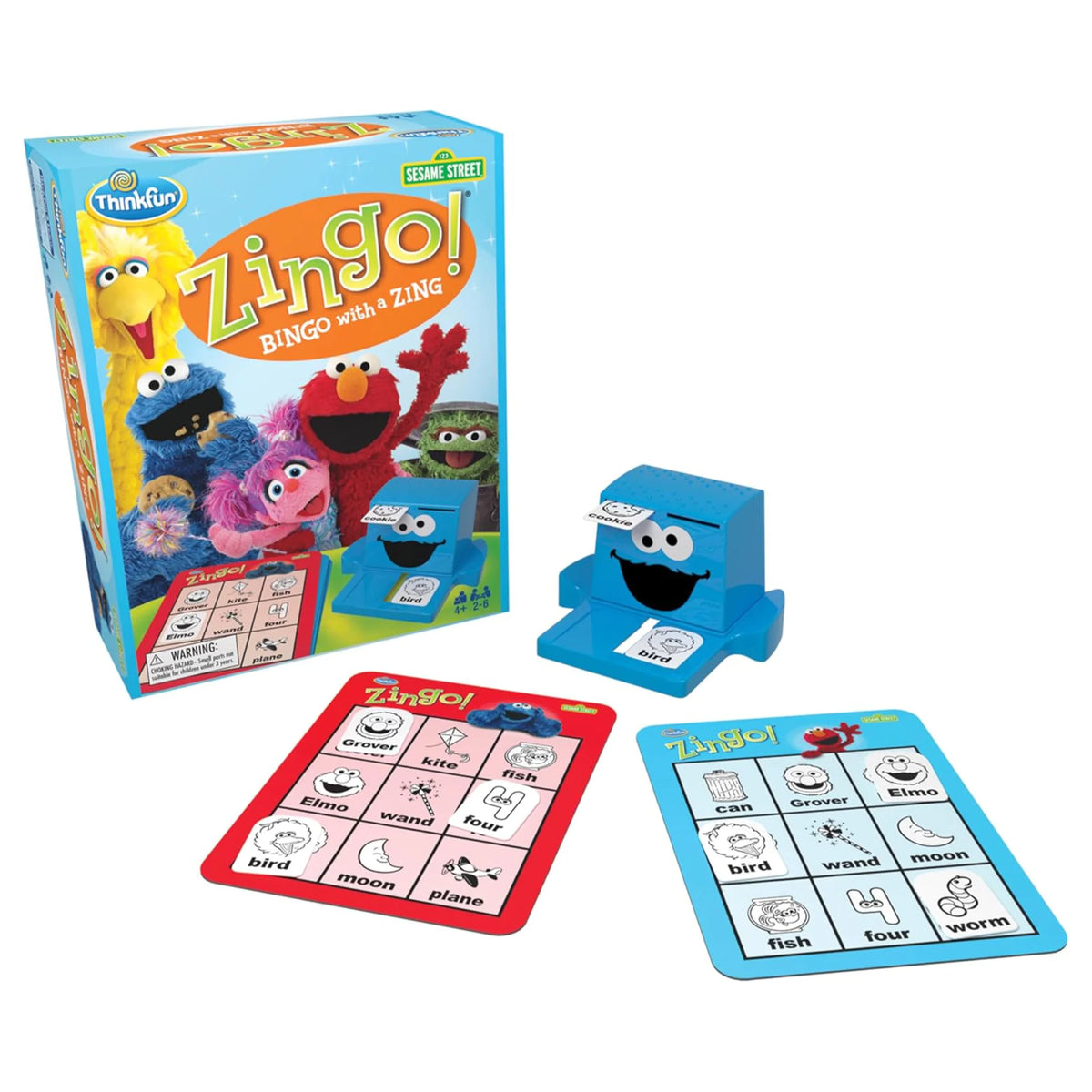 ThinkFun Zingo Bingo Sesame Street Game – Ages 4+ Preschool | Ancel ...