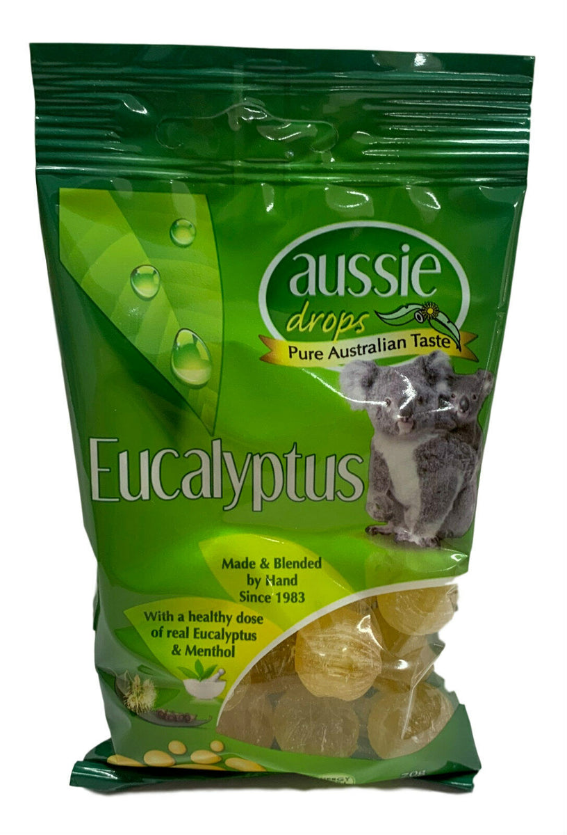 Aussie Drops Eucalyptus 70g - 24 Packs | Ancel Online Pty Ltd