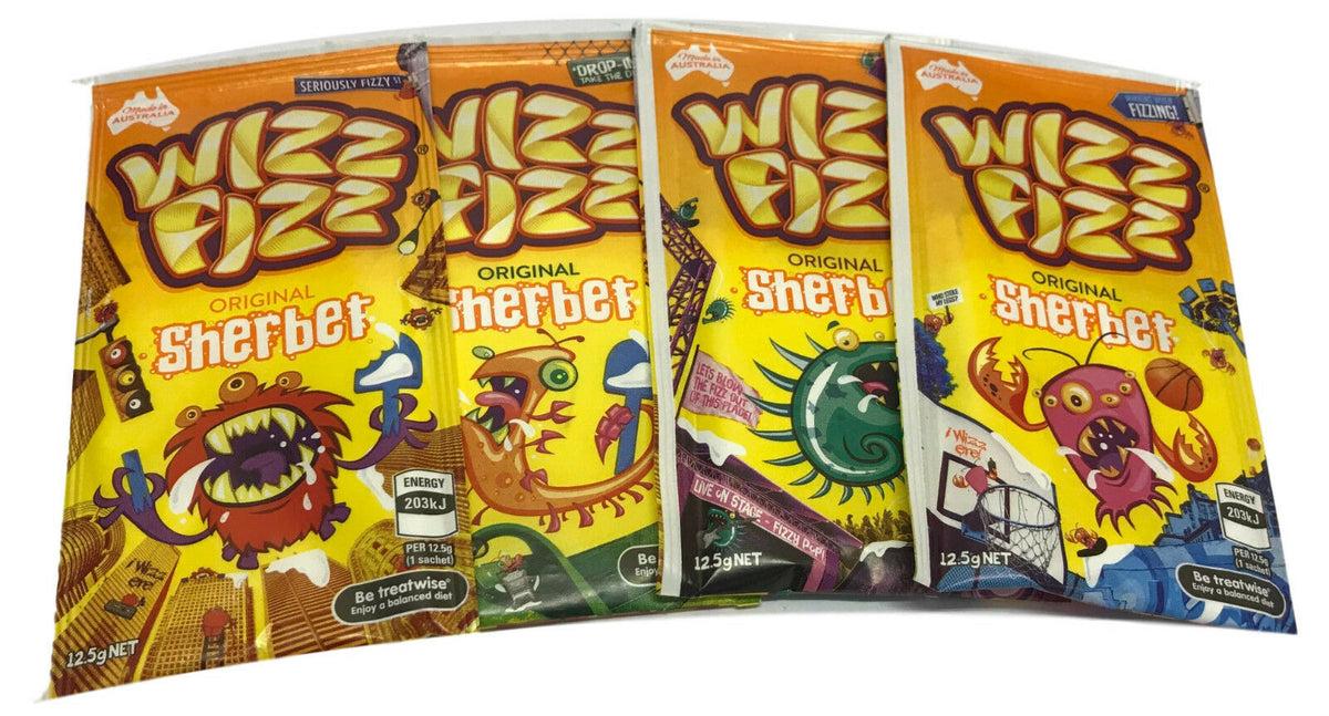 Wizz Fizz Original Sherbet 12.5g - 50 Packs | Aussie Variety-AU