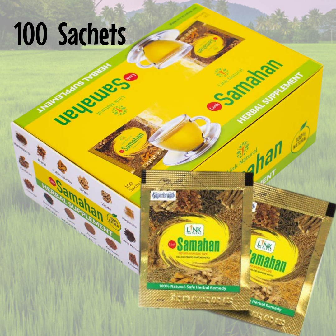 Samahan Ayurvedic Herbal Tea 100 Sachets – Natural Cold Relief | Ancel ...